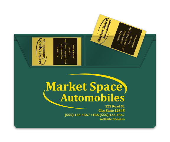 Vinyl Document Wallet - Standard - Custom - Green - Qty. 1 – Tucker ...