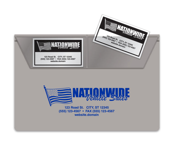 Vinyl Document Wallet - Standard - Custom - Silver - Qty. 1 – Tucker ...