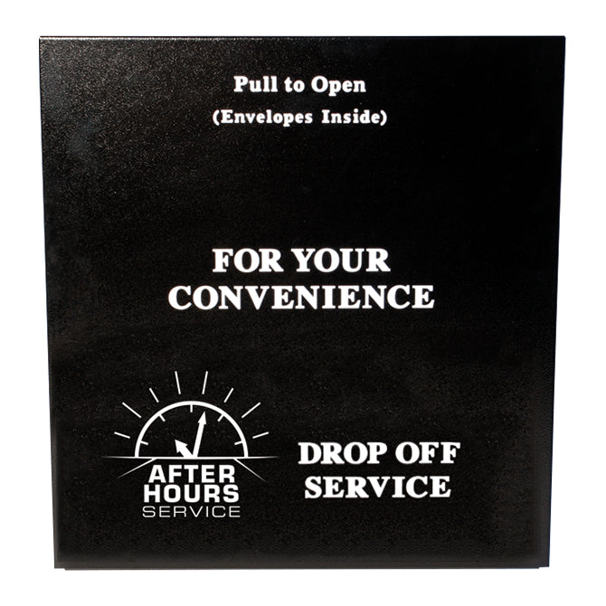 Standard Night Drop Box with Pull Down Tray - Black - Qty. 1 – Tucker ...