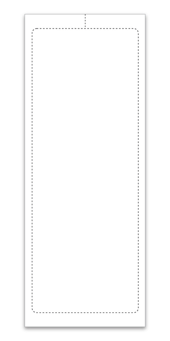 4.25" x 11" Laser Window Sticker, BLANK, Perm. Adh., 1 Part - Qty. 250 ...